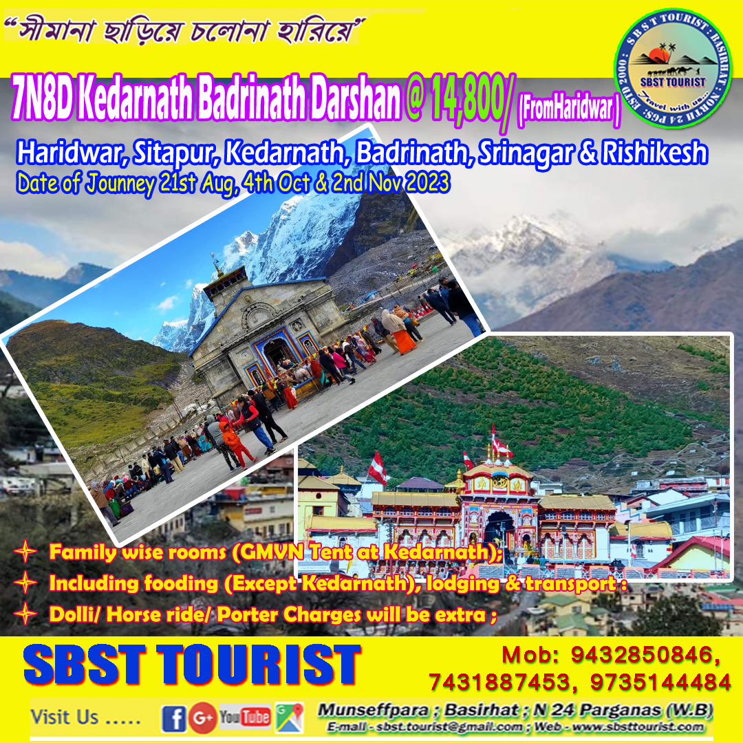 Kedarnath & Badrinath Darsan - SBST Tourist